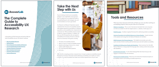 AnswerLab’s Complete Guide to Accessibility Research